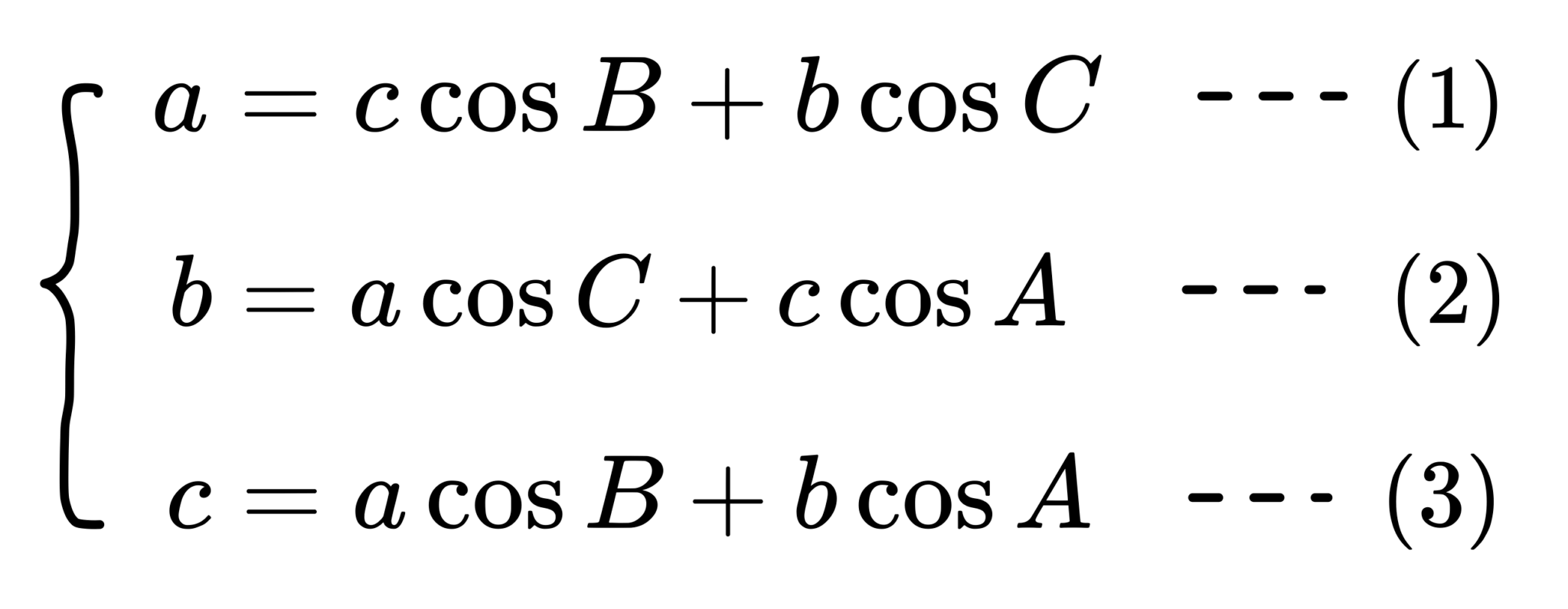 【教學】投影定理、正弦定理、餘弦定理 三足鼎立 - 智匯雲端數位教育行 - Gim's 數學數位學習教室
